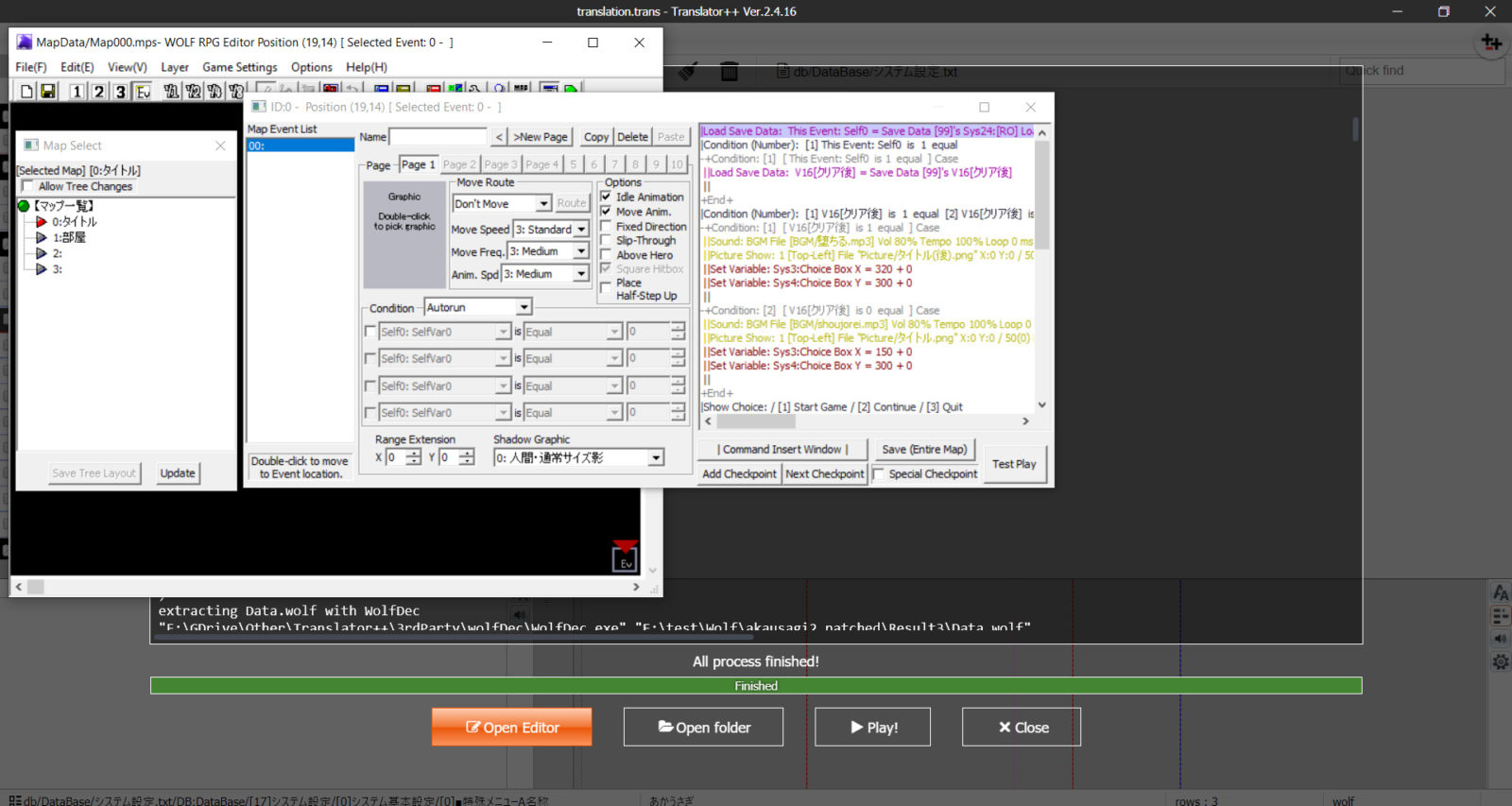 Translator++ Ver. 2.4.16 - Apply translation into Wolf RPG Games ...