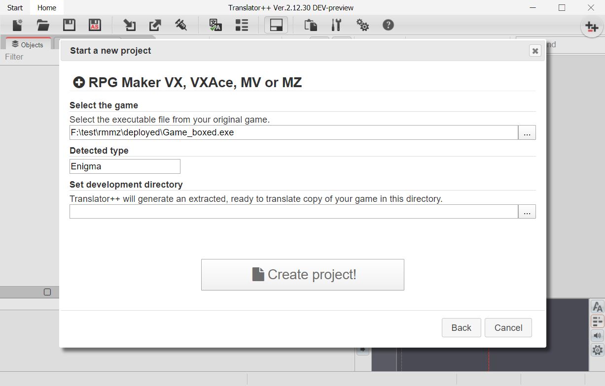 Translator++ V.2.12.30 - RPG Maker MZ – Dreamsavior
