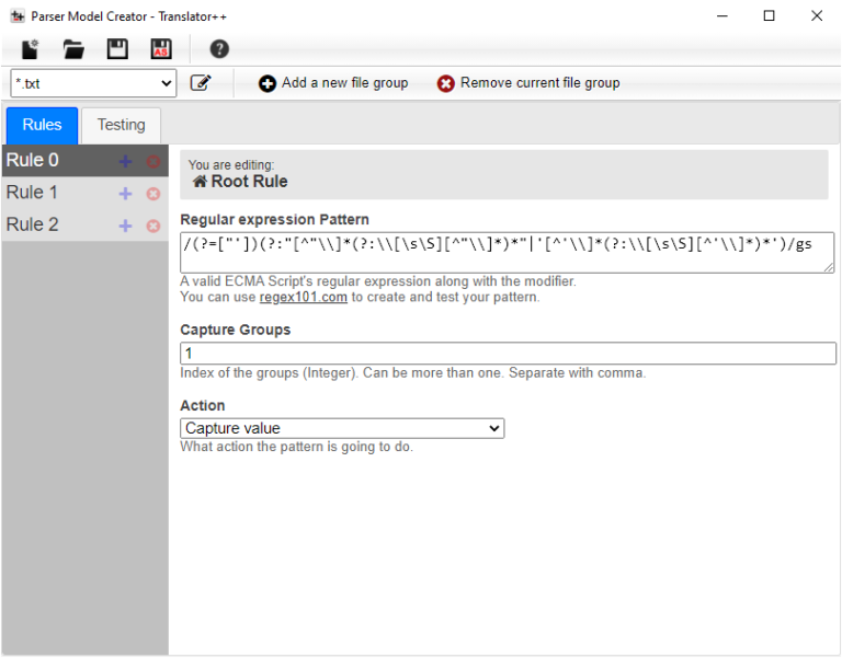 Parser Model Creator – Dreamsavior